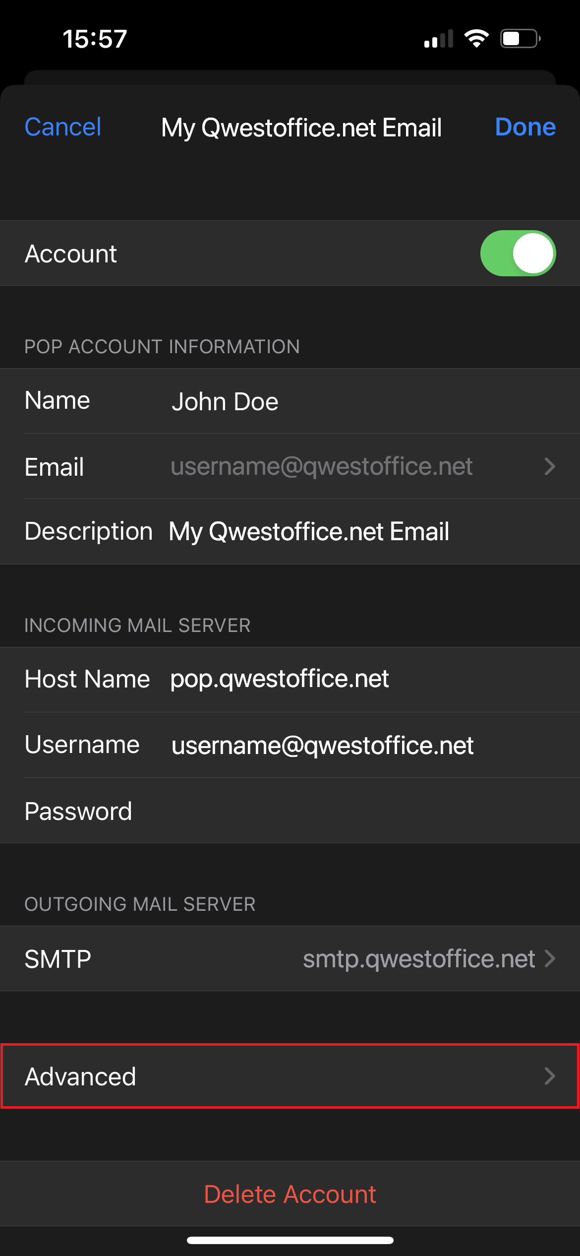 Configure Mail App on iOS Mobile Device (iPhone, iPad) – CenturyLink Office
